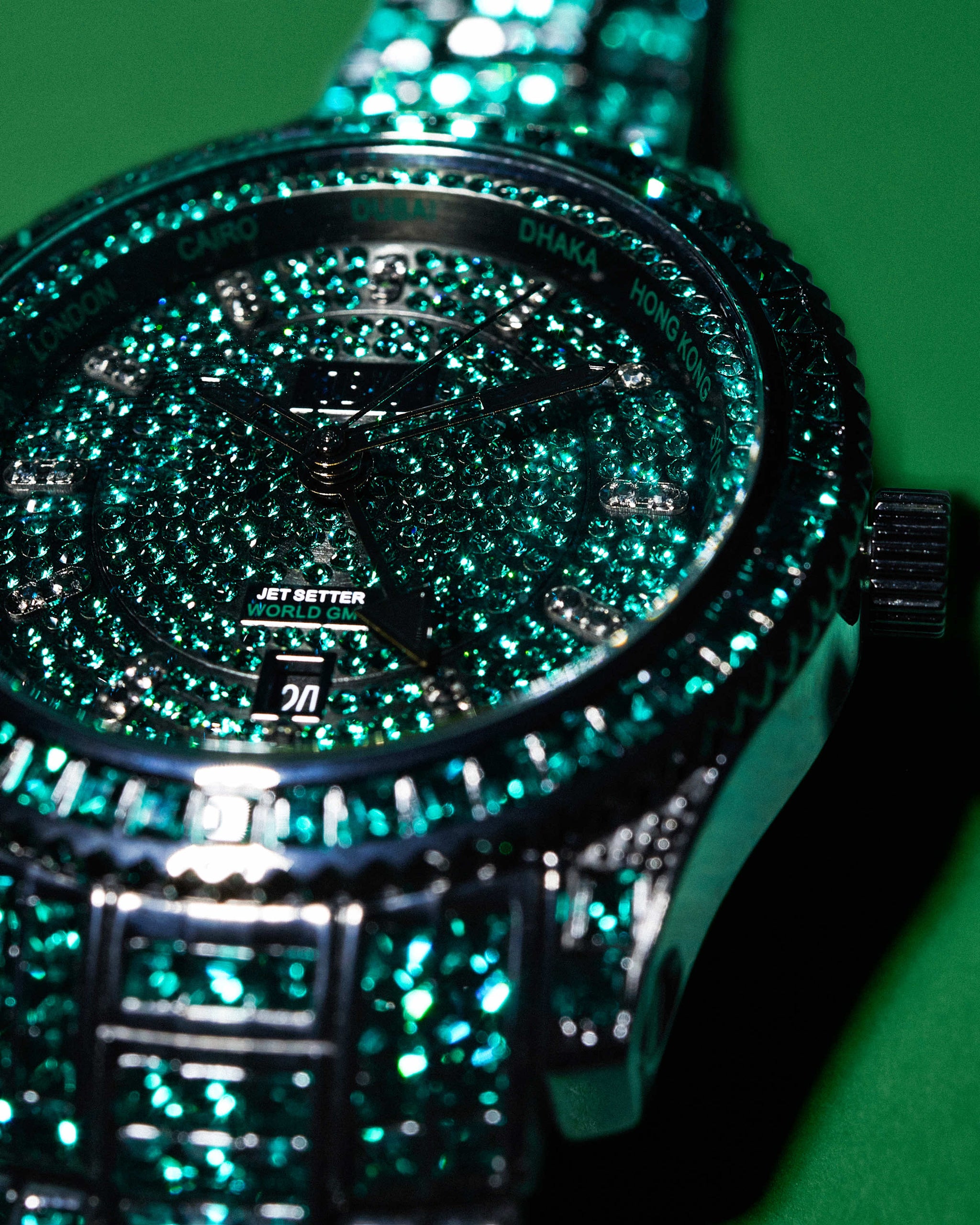 RESERVE Jet Setter GMT Emerald | R6393C – JBW Watches
