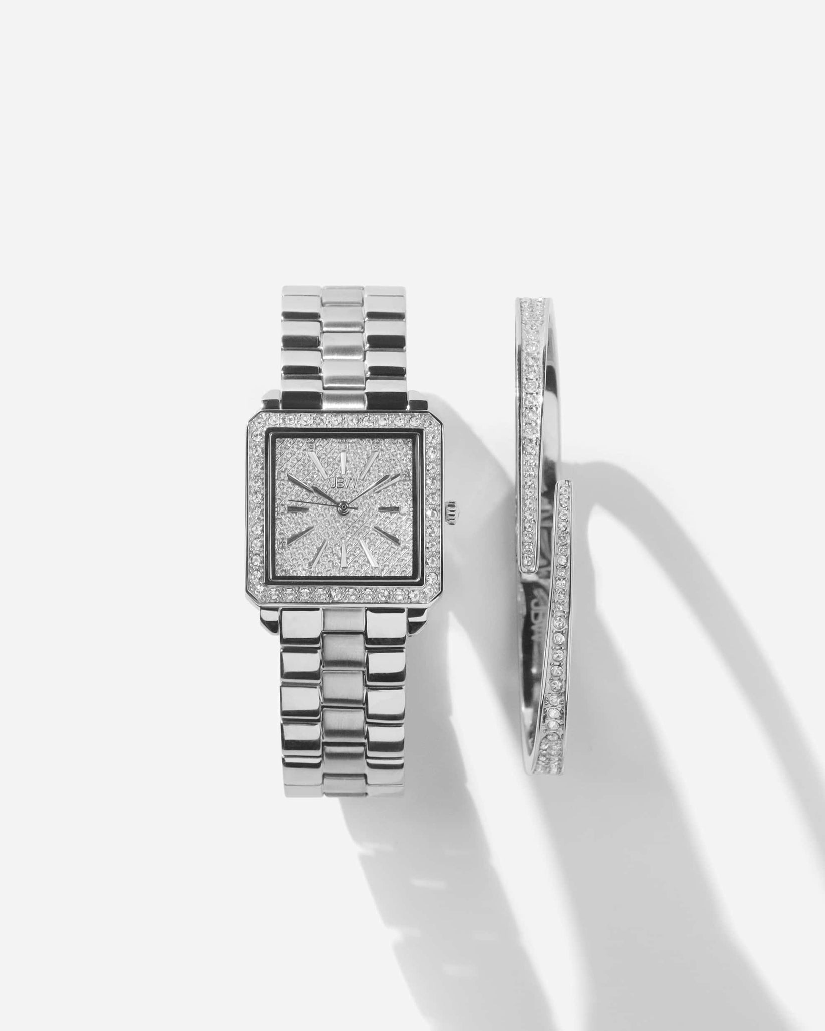 JBW Cristal Square J6387-SetC | Women's Stainless Steel Diamond Watch ...