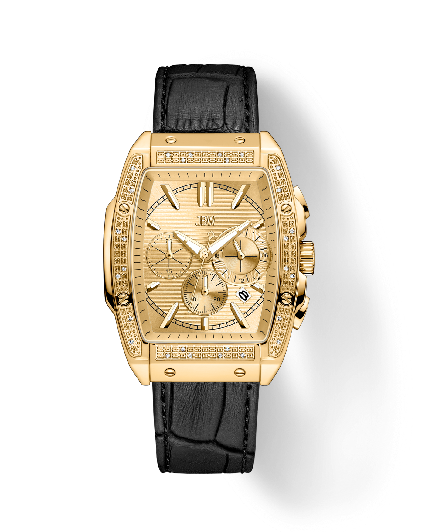 JBW Saxon 10 YR JB-6101L-10A | Men's Gold Diamond Watch – JBW Watches