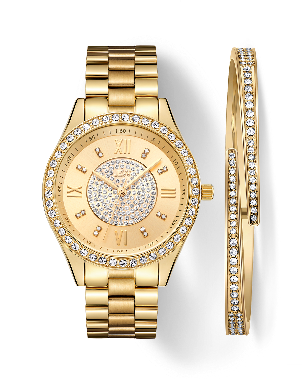JBW Cristal 34 J6383C | Women's Stainless Steel Diamond Watch – JBW Watches