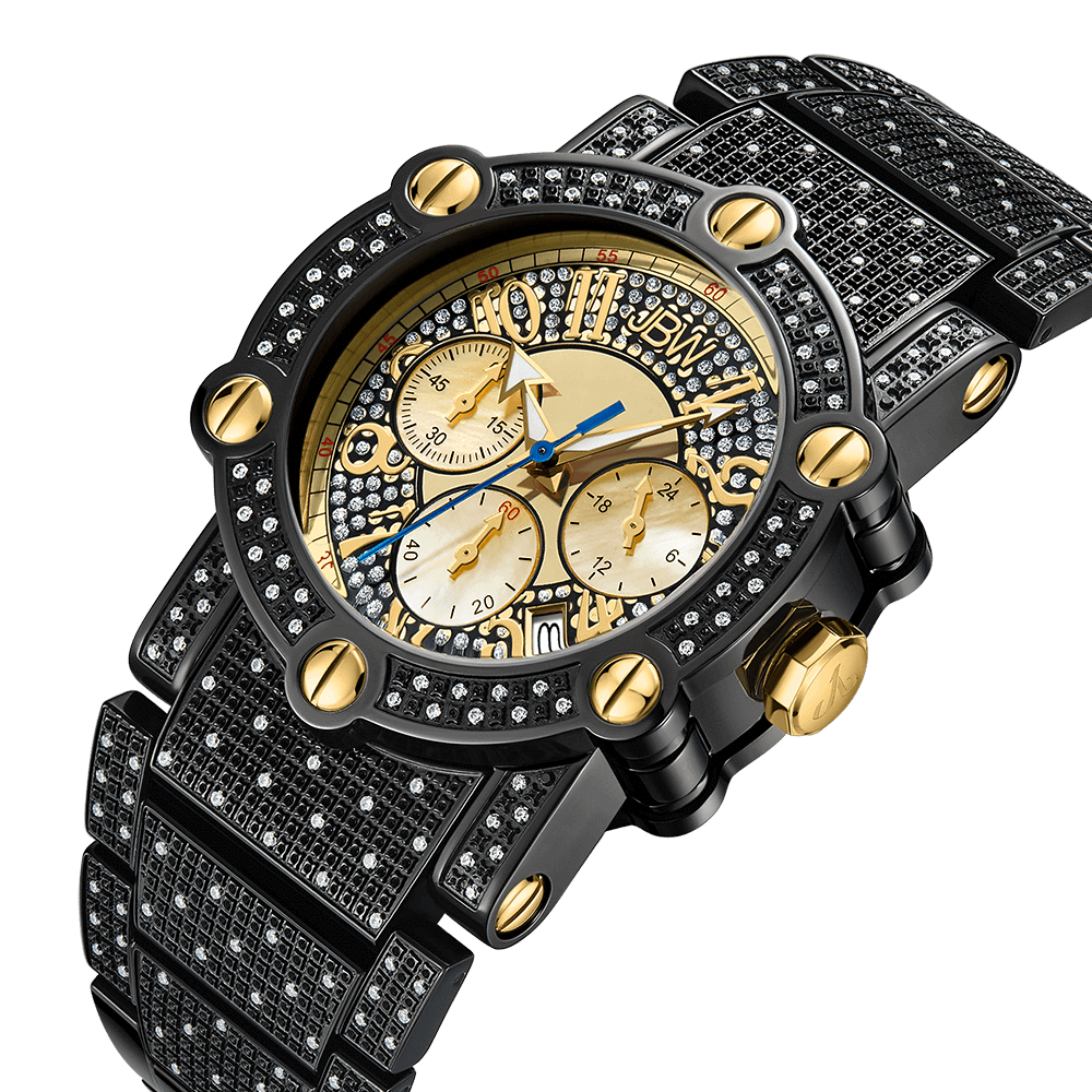JBW Phantom Metal JB-6215-200-C | Men's Black Diamond Watch – JBW Watches